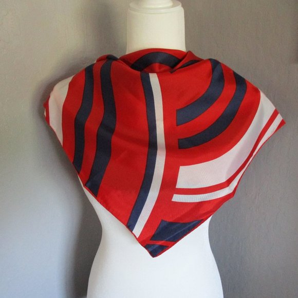 Accessories | Curves Red White Blue Scarf | Poshmark